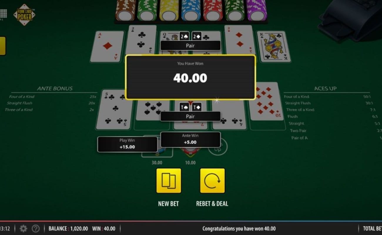 Four Card Poker Casino Game Review - Borgata Online